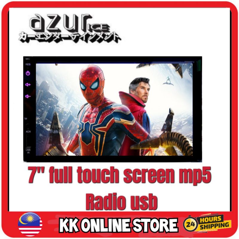 7” inch MP5 HD Player Car Double Din Radio Kereta Touch Screen Radio ...