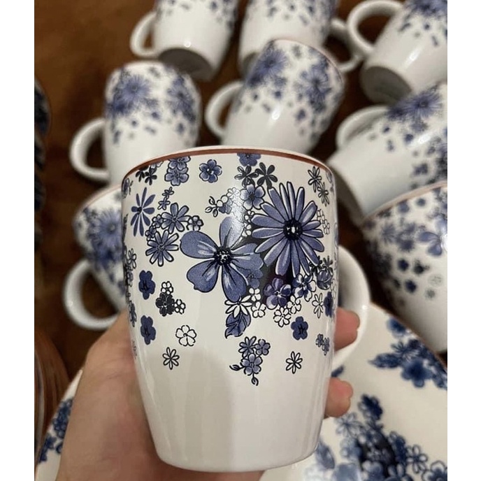 Giacomo 6pcs Fine Porcelain Mug Set / Gelas Kaca / Gelas Porcelain ...