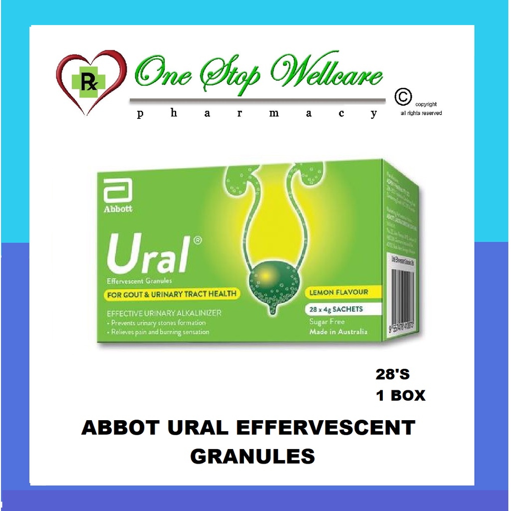 ABBOTT URAL EFFERVESCENT GRANULES 28'S (1 BOX) 4G (EXP: 05/2027 ...