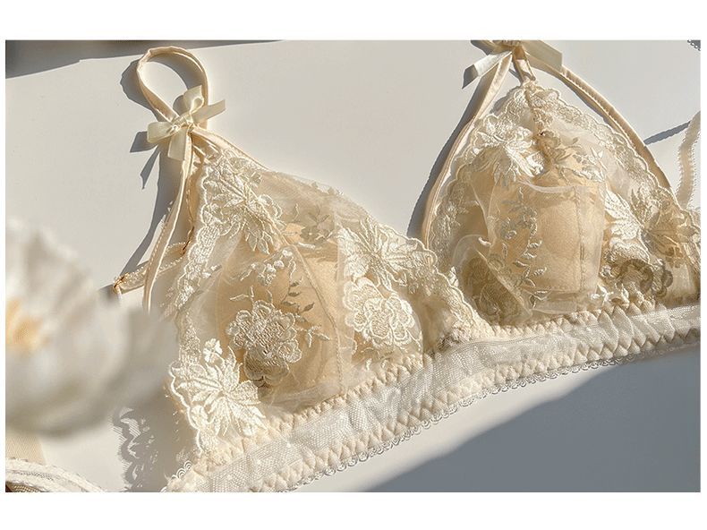 【READY STOCK】 Japanese Three-Point Bra Underwear Lace Two-Piece Suit ...