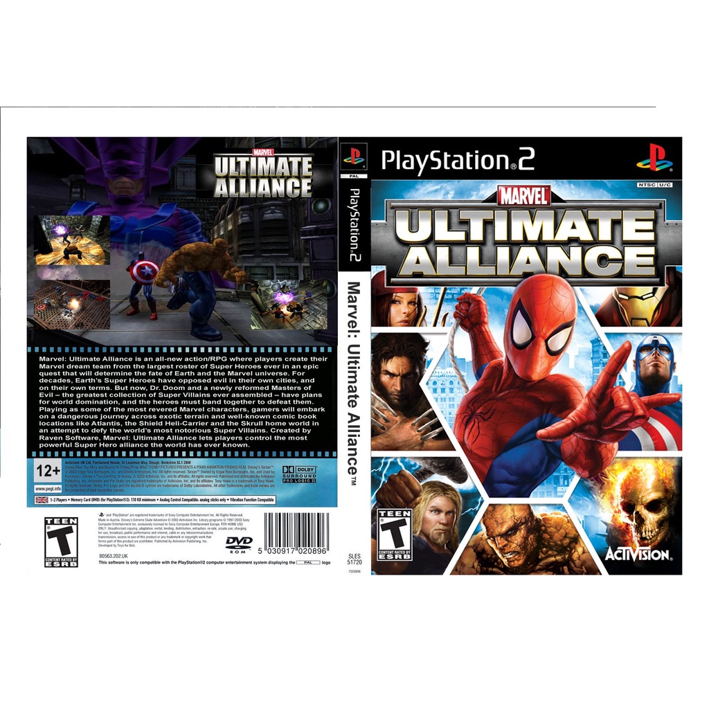 🔥PS2 CD DVD Games🔥 Marvel Ultimated Alliance (Dvd Game) | Shopee Malaysia