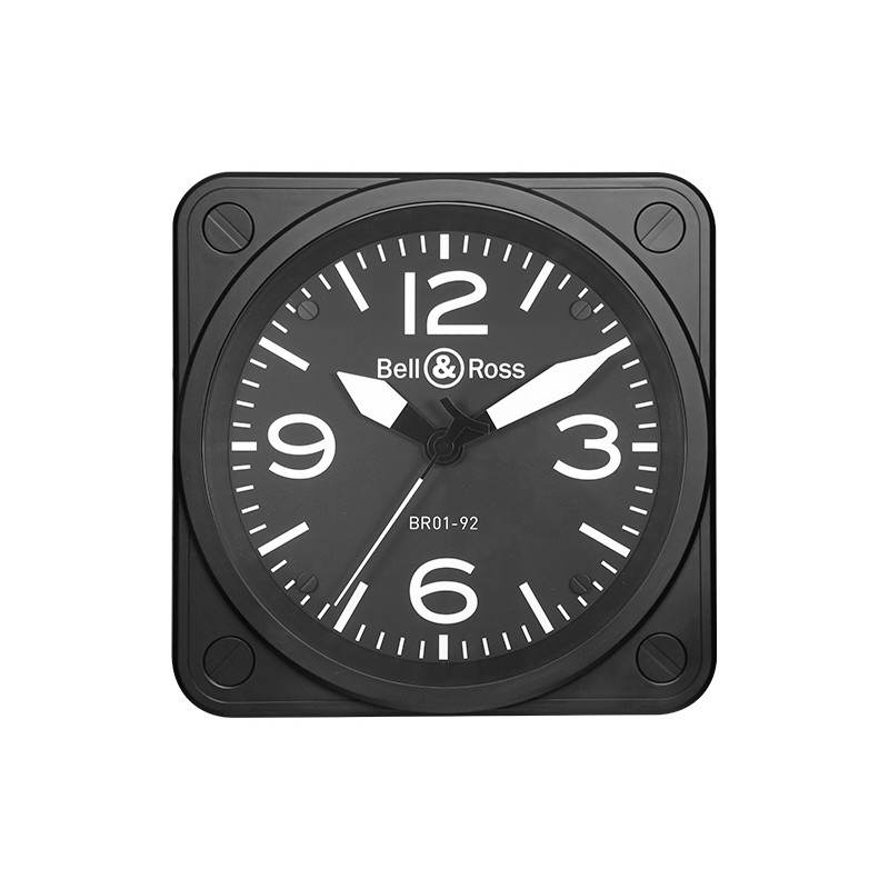 Bell & Ross BRCLOCK Wall Clock Quartz Square 50 cm ABS Case Black ...