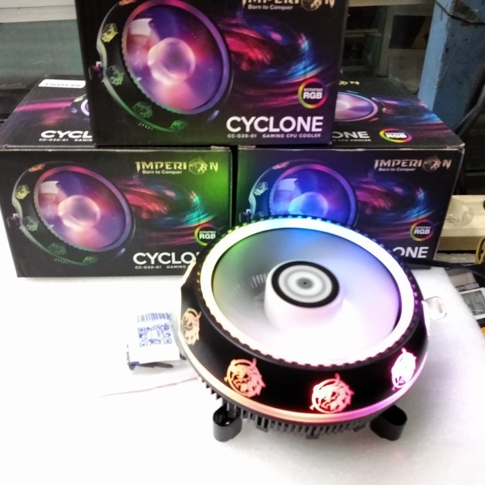 Cyclone CC-G30-01 CPU Cooler Gaming RGB Running LED IMPERION | Shopee ...