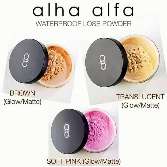 💥ALHA ALFA WATERPROOF LOOSE POWDER💥 | Shopee Malaysia
