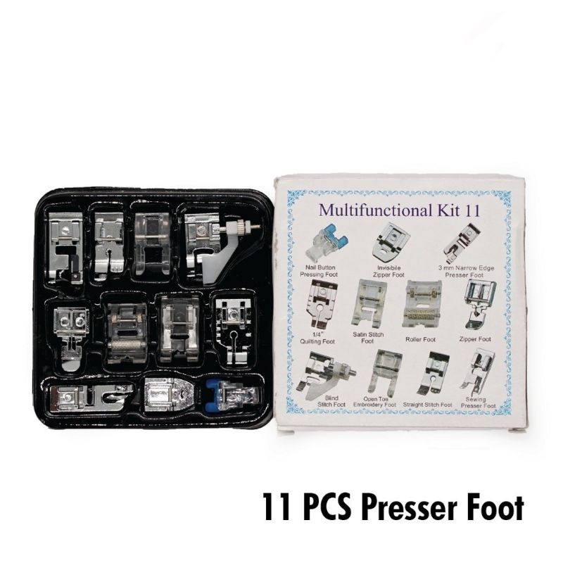 multifunctional kit 11 sewing machine foot set / Tapak Mesin Jahit for ...