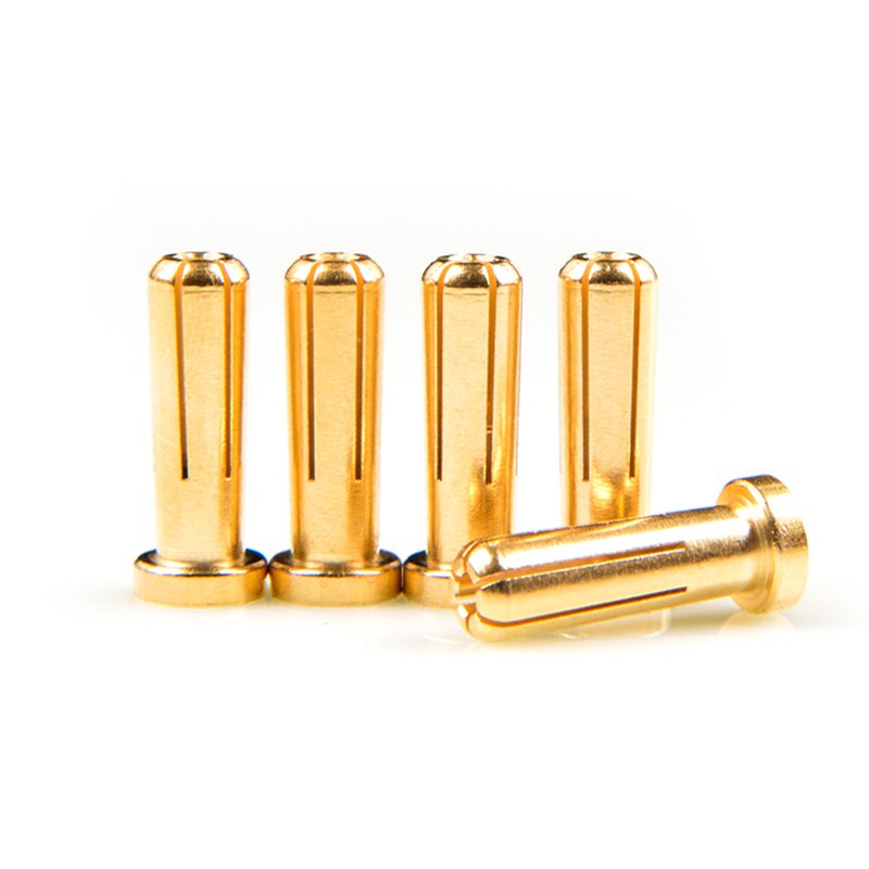 Gold Plated 40A 7u 4mm 5mm Banana Male Plug Bullet 90 Degree Solder ...