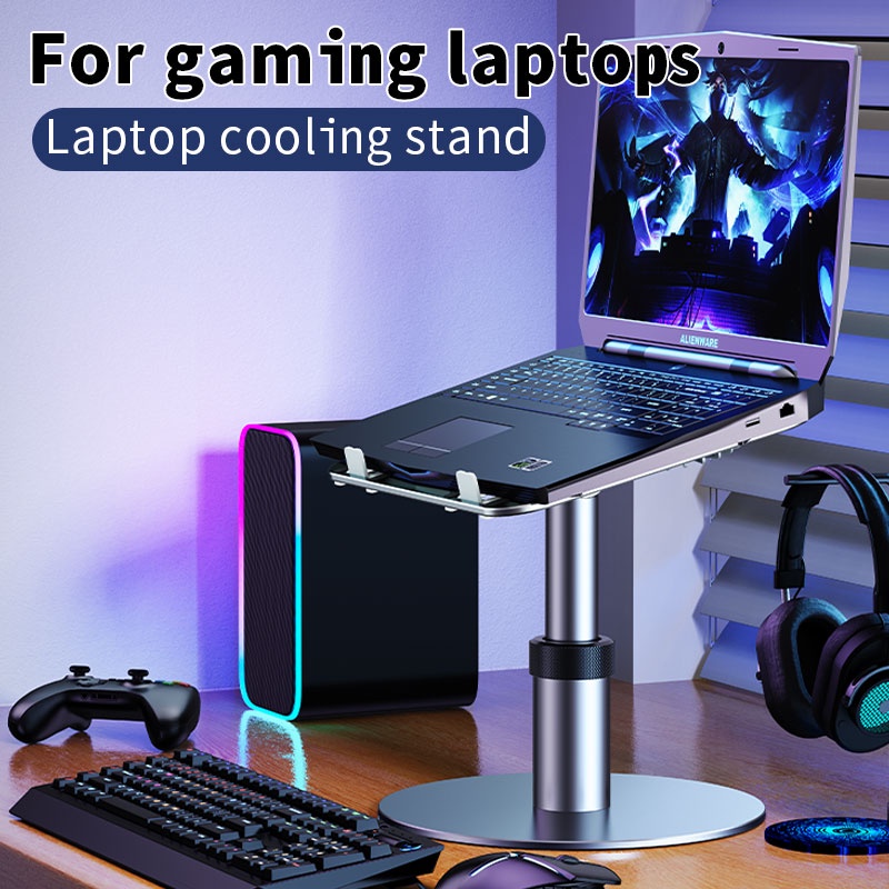 OATSBASF Laptop Cooler Stand Ergonomic Tablet Stand Adjustable Aluminum ...