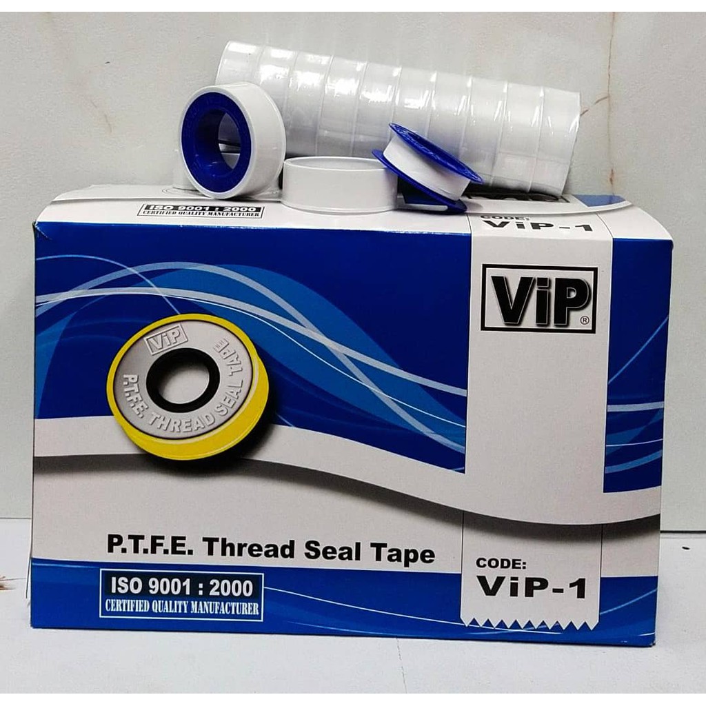 VIP SEAL WHITE TAPE/Thread Seal Tape PTFE Plumbing Plumber Pipe 12mm ...