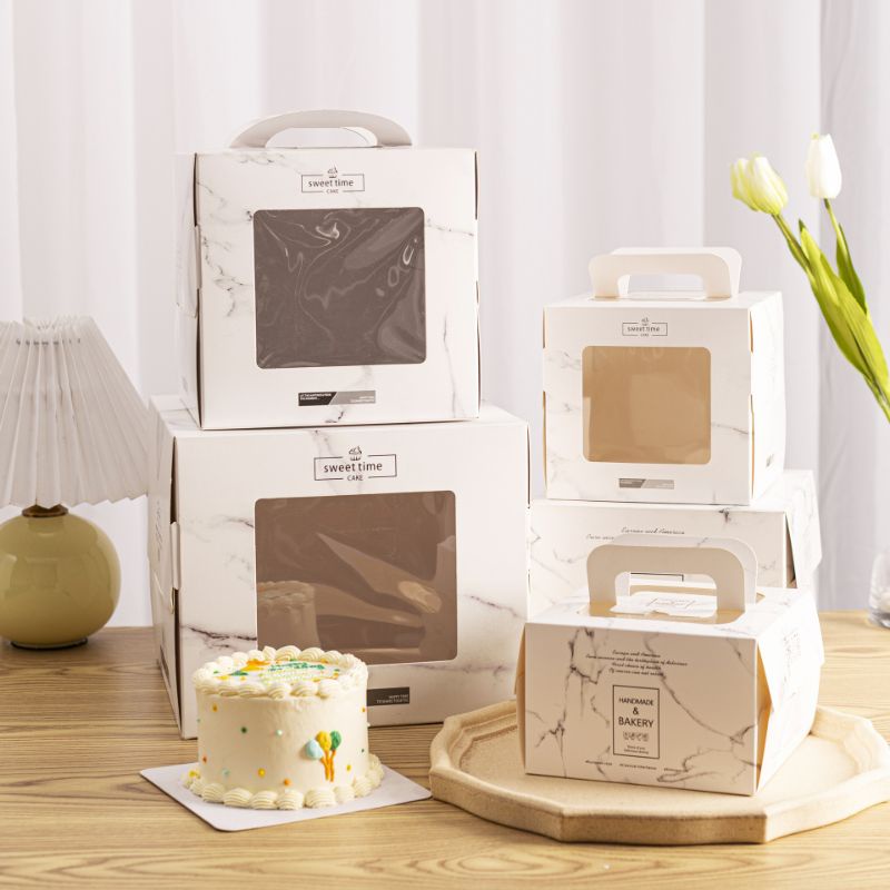 Birthday Cake Box Marble Birthday Cake Box BK08 | Shopee Malaysia