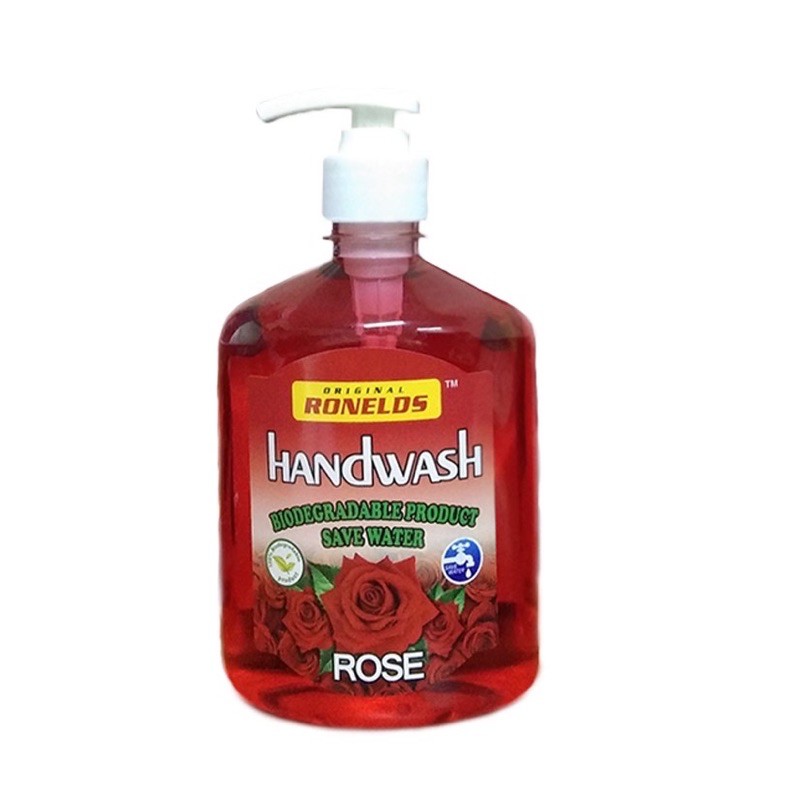 Ronelds Handwash Rose 500ml ( Biodiagrable Product Save Water) | Shopee ...