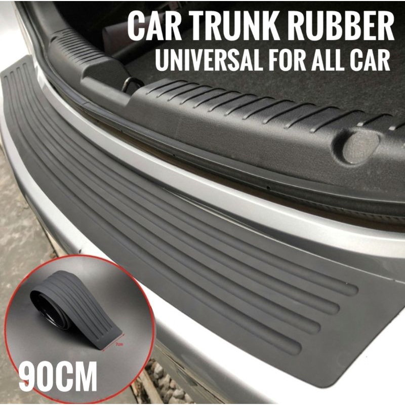 Car Trunk Rubber Mat Rear Bumper Protector Boot Bonnet Sill Plate Anti ...