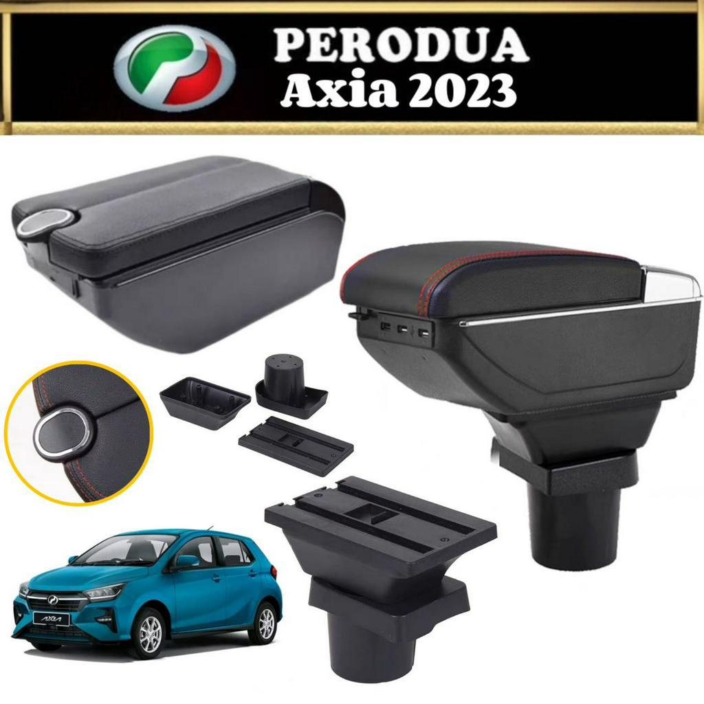 Perodua 7 USB Car Armrest Adjustable with Cup Holder console box MYVI ...