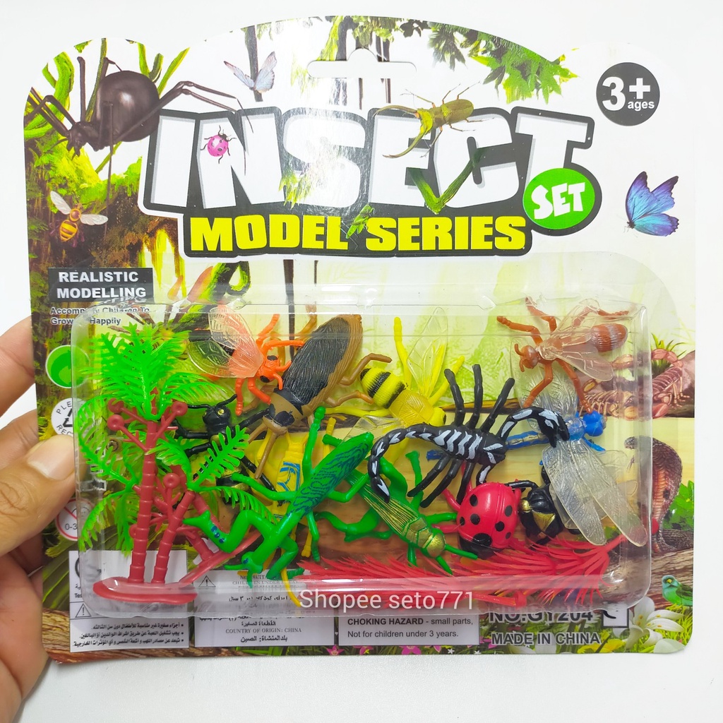 Gy203 Insect Toy Mini Insect World Scorpion Grasshopper Cockroach ...