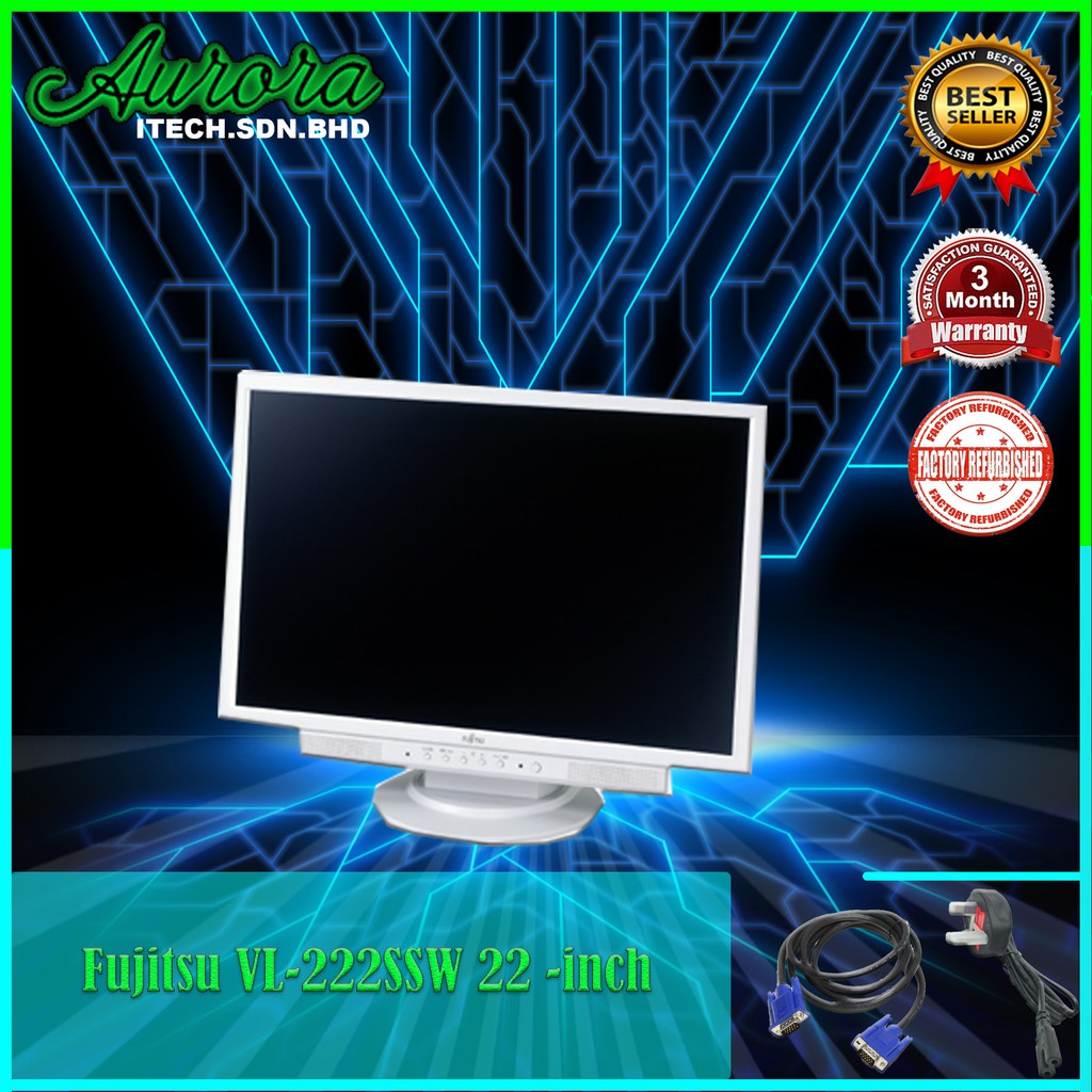 (Refurbished) Fujitsu Wide Screen Monitor 22"inch / 24"inch | Shopee ...