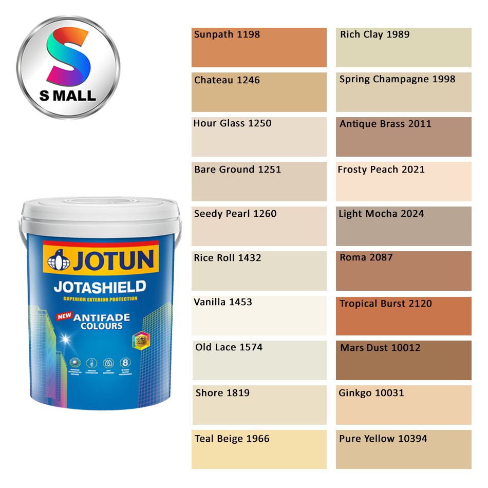 (1198-10394) 15L Jotun Jotashield Antifade Colours Exterior Paint Part 2 | Shopee Malaysia