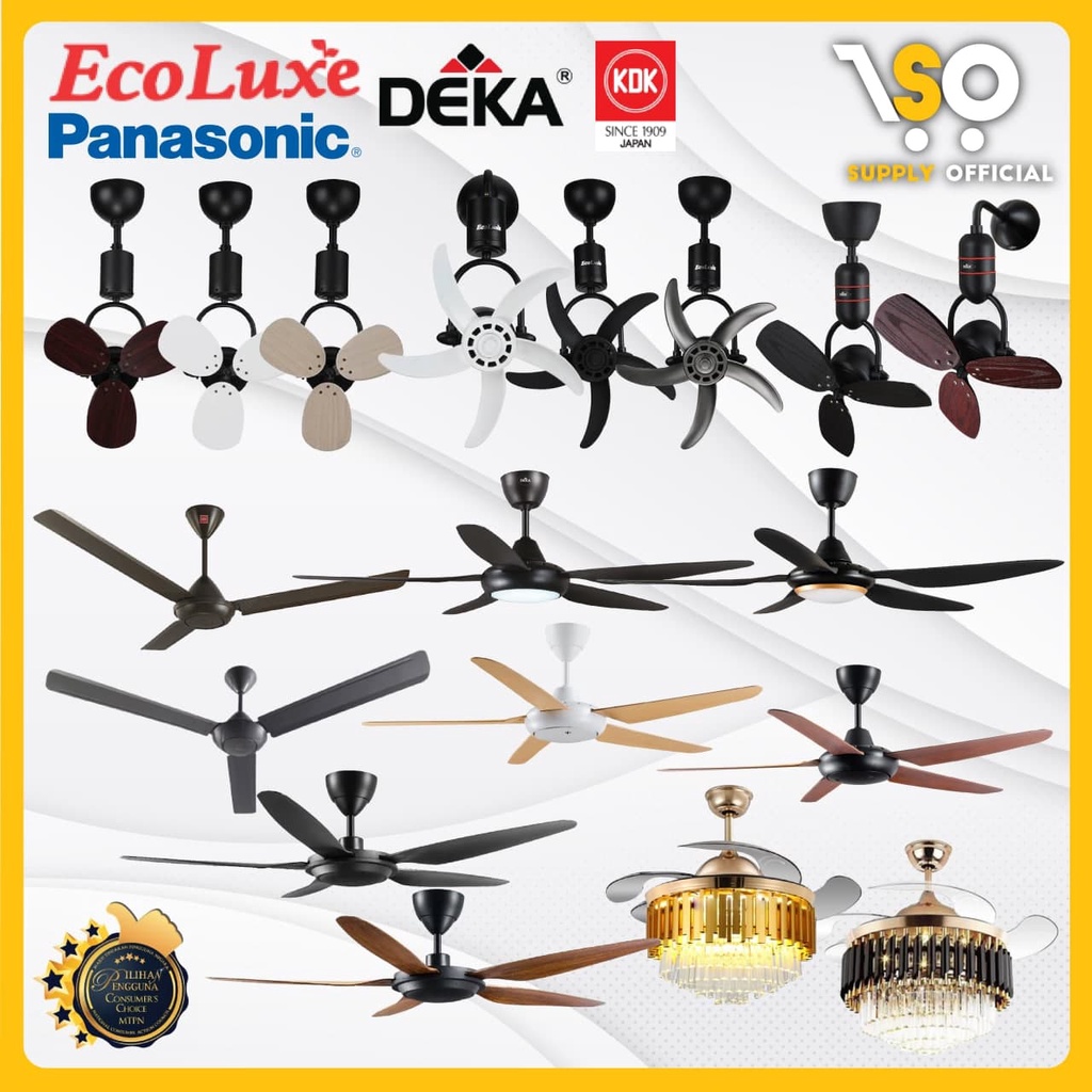 ️SIRIM ️ DEKA Z Series HELI BETA GEO MAZON DC Motor Ceiling Fan With ...