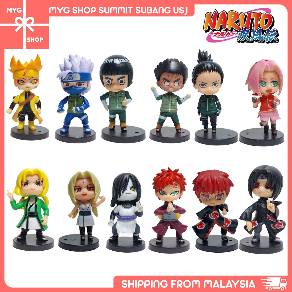 [OEM] Naruto Uzumaki 10cm Chibi Collectibles Sasuke Gaara Itachi ...