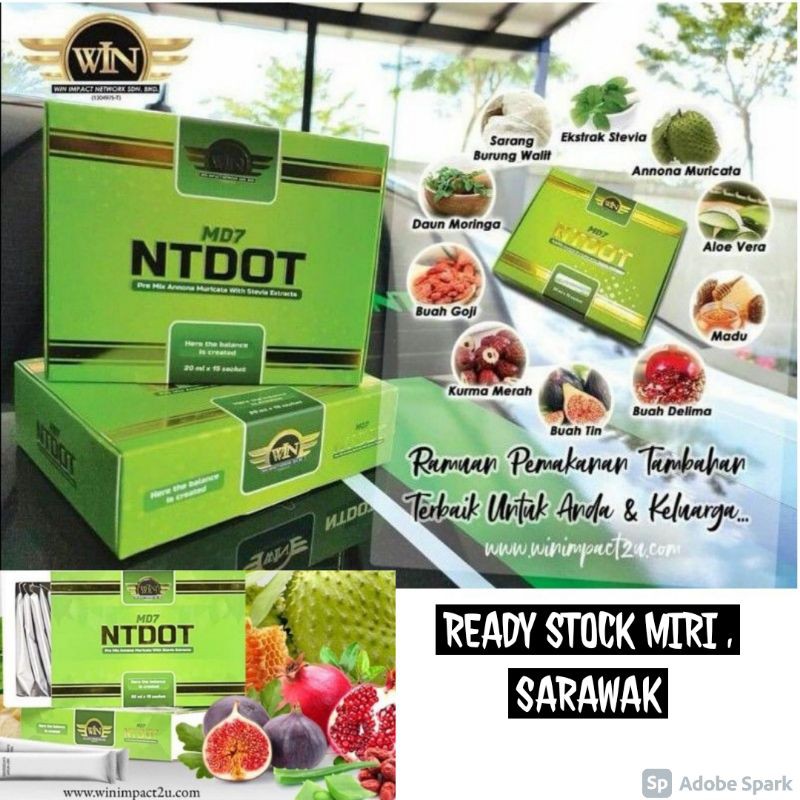 💥Ready Stock SARAWAK💥 🎉100% Original from HQ🎉NTDOT MD7 Supplement booster | Shopee Malaysia