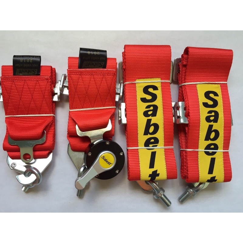 SABELT 4 POINT SEAT BELT HARNESS WITH QUICK RELEASE RED | Shopee Malaysia