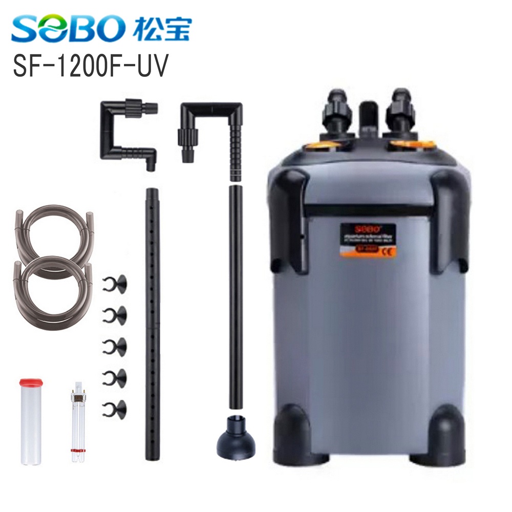 Aquatic SOBO Canister External Filter with UV SF-650F/SF-850F/1000F/1200F/1500F（松宝鱼缸外置过滤桶 ...