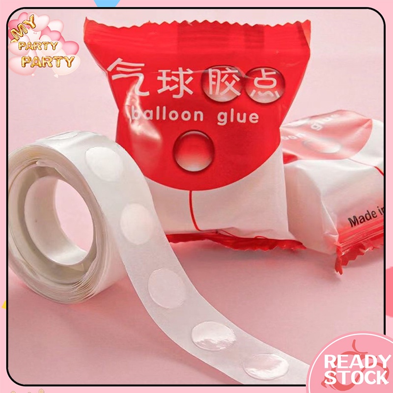 100 Points Balloon Attachment Glue Dot Attach Balloons To Ceiling Or ...