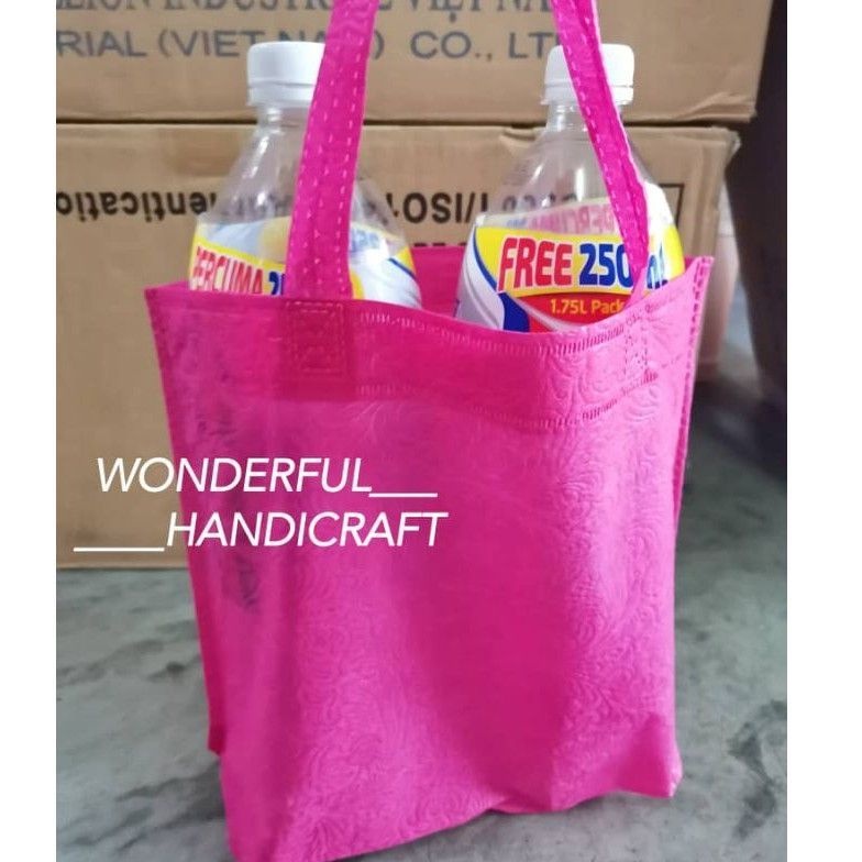 10PCS Goodies Beg 20x25cmx8cm with Handle n Bottom 💝 beg Bertapak beg ...