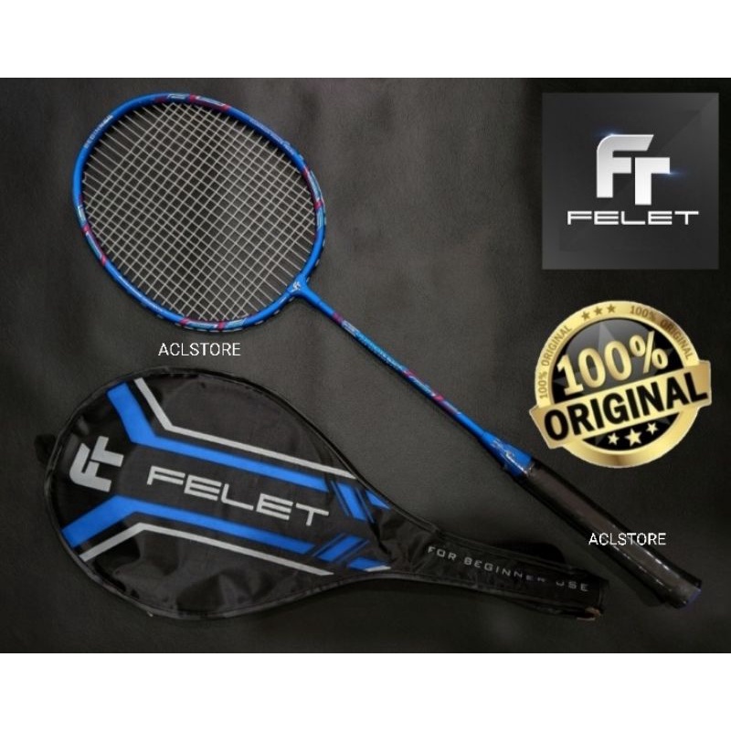 Felet Badminton Racket Blue Free Cover String&Strung Suitable For ...
