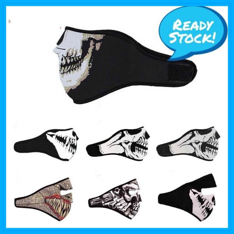 Neoprene Strap Skeleton Skull Mask Topeng Tengkorak Strap | Shopee Malaysia