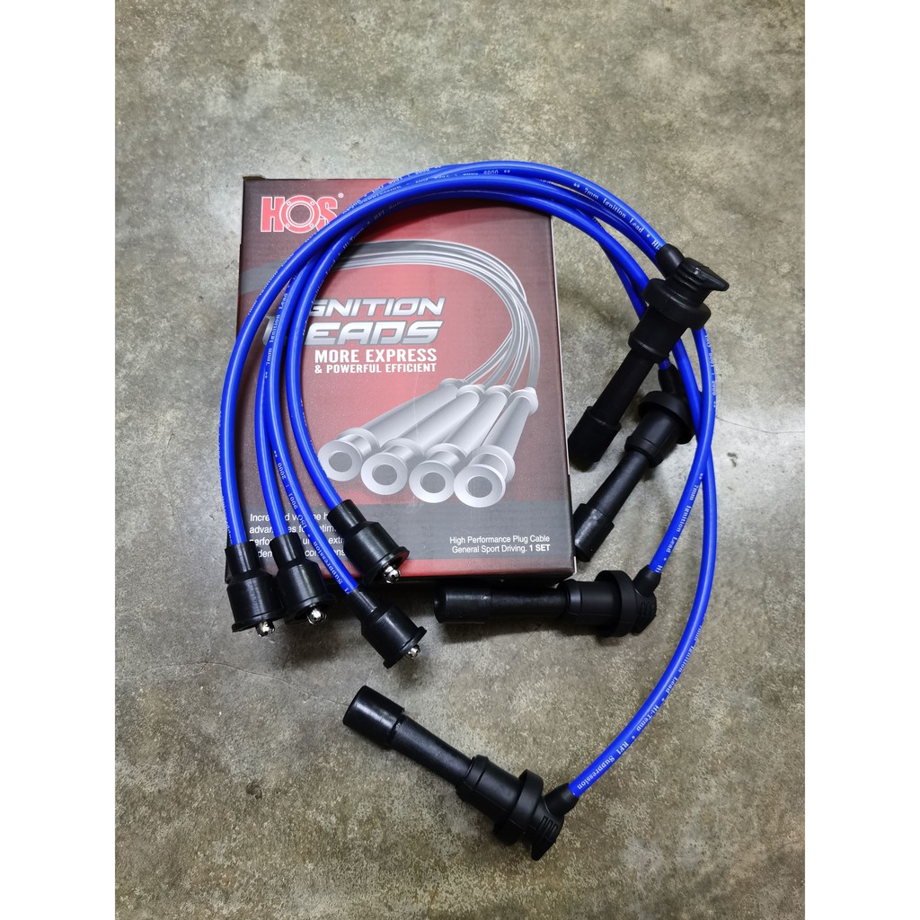 PLUG CABLE PROTON WIRA 1.8 4G93 TWIN CAM DOCH SILICON BLUE 7MM | Shopee ...