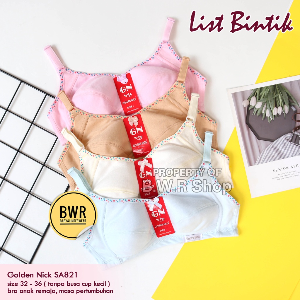 SA Golden Nick SA821 Children's Bra/Teenage Children's Bra Wireless 2 ...