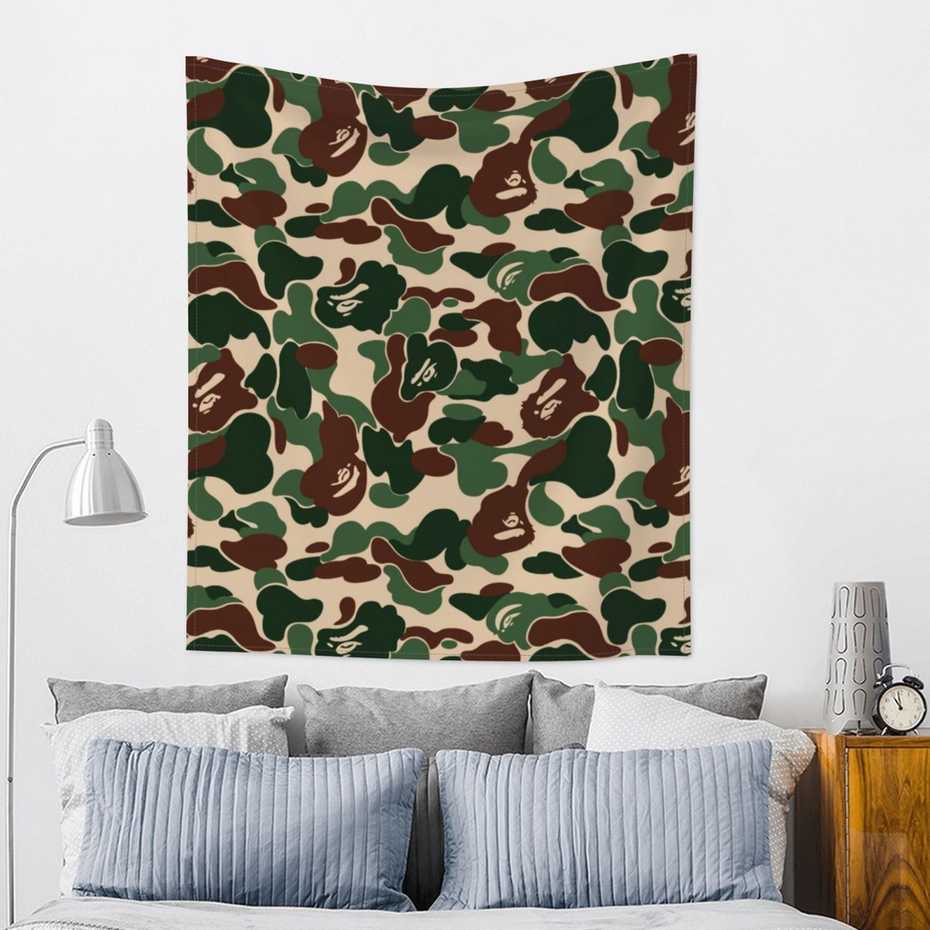 Bape 60*51 in Tapestry Ins Background Fabric Wall Living Room Bedroom ...