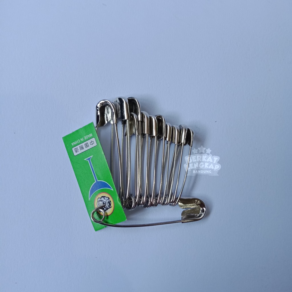 Tiger Silver Pins / Safety Pins set (1 set = 12 pieces) | Shopee Malaysia