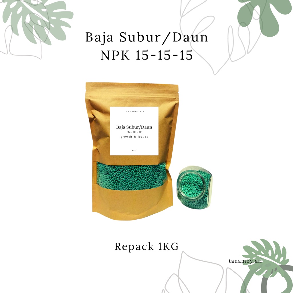 Baja Pertumbuhan Subur Daun Pokok NPK 151515 | Growth/Leaves Fertilizer ...