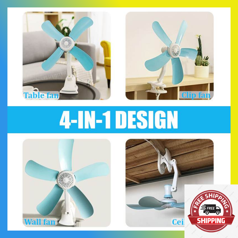 5 Blade Silent Wall Mounted Bed Electric Mini Clip - MBAA ENTERPRISE ...