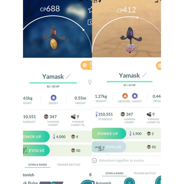(562) Yamask Pokemon Go Trade (Ghost/Ghost&Ground) | Shopee Malaysia