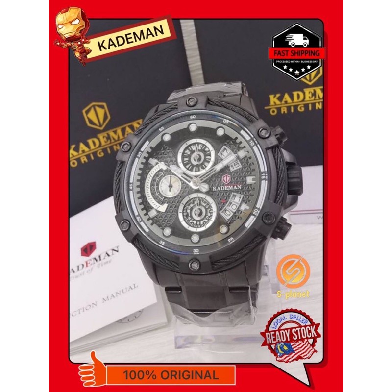 🇲🇾Ready stock🇲🇾 KADEMAN K9087 Original Sport Watch Men Wristwatch ...