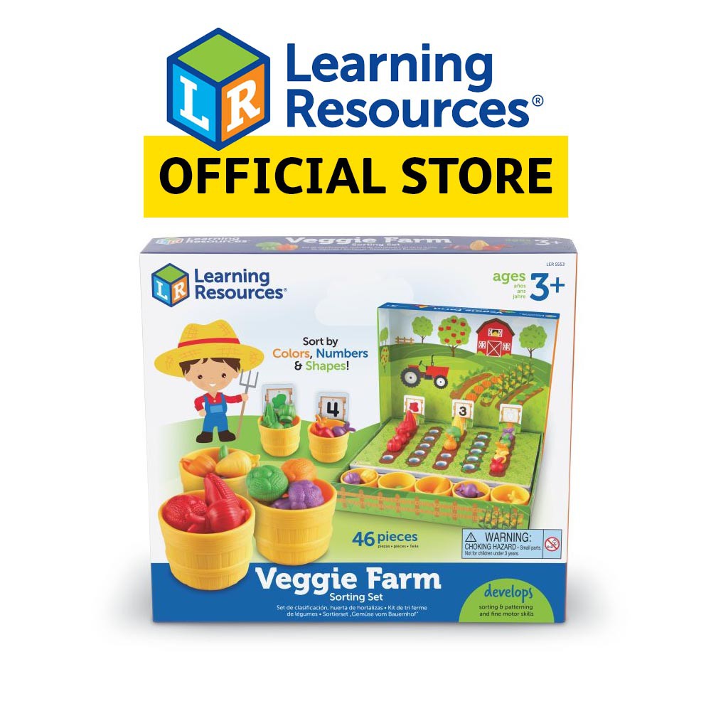 Learning Resources Veggie Farm Sorting Set- Age 3-7, Counting, Matching ...