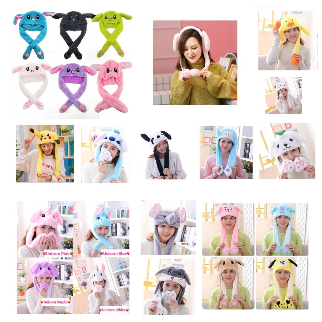 Dancing Rabbit Dance Bunny Hat Tik Tok Hat Kids Rabbit Stitch Unicorn ...