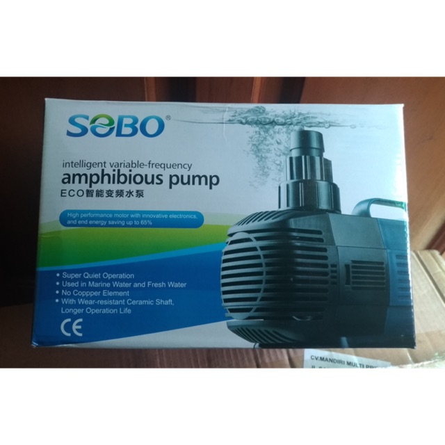 SOBO Amphibious 50W Aquarium Eco Pond Water Pump BO-7000A Pam Kolam ...