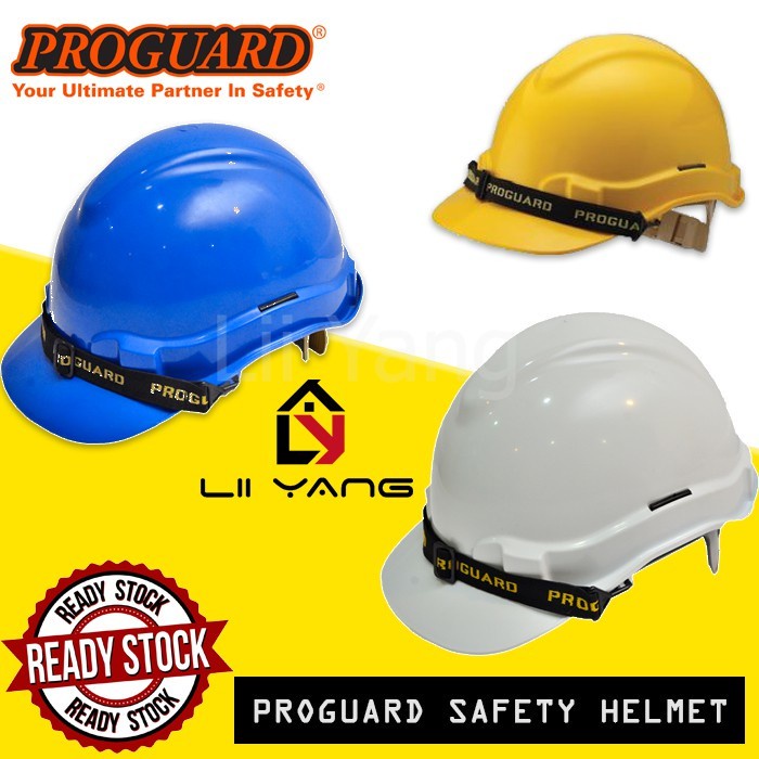 PROGUARD SIRIM SAFETY HELMET(White, Yellow , Blue , Red) | Shopee Malaysia