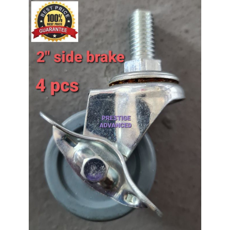 M12 Grey Rubber 2'' Roda kelabu ( tidak menanda lantai ) Kaki Mesin ...