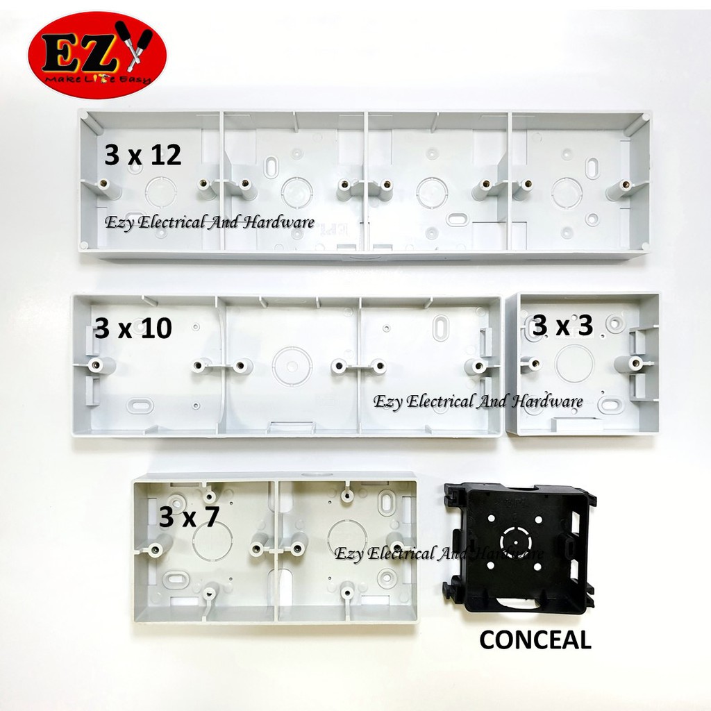 PVC BASE/ SWITCH BOX/ NUT BOX/ COVER | Shopee Malaysia