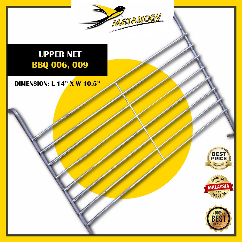 Metallogy Large BBQ Barbecue Grill Net Jaring Besi BBQ Pemanggang ...