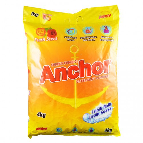 Anchor Detergent Powder - Fresh Scent (4kg) | Shopee Malaysia
