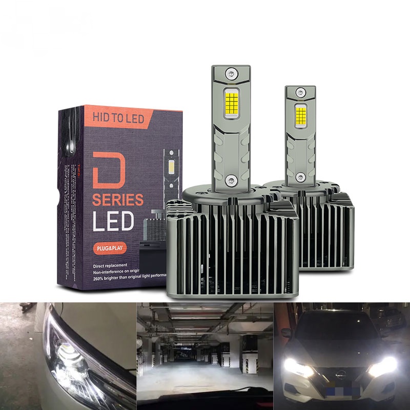D1S LED Headlights For Car Canbus HID D2S D3S D4S D5S D8S Auto Bulb 70W 16800LM Super Bright D1R ...
