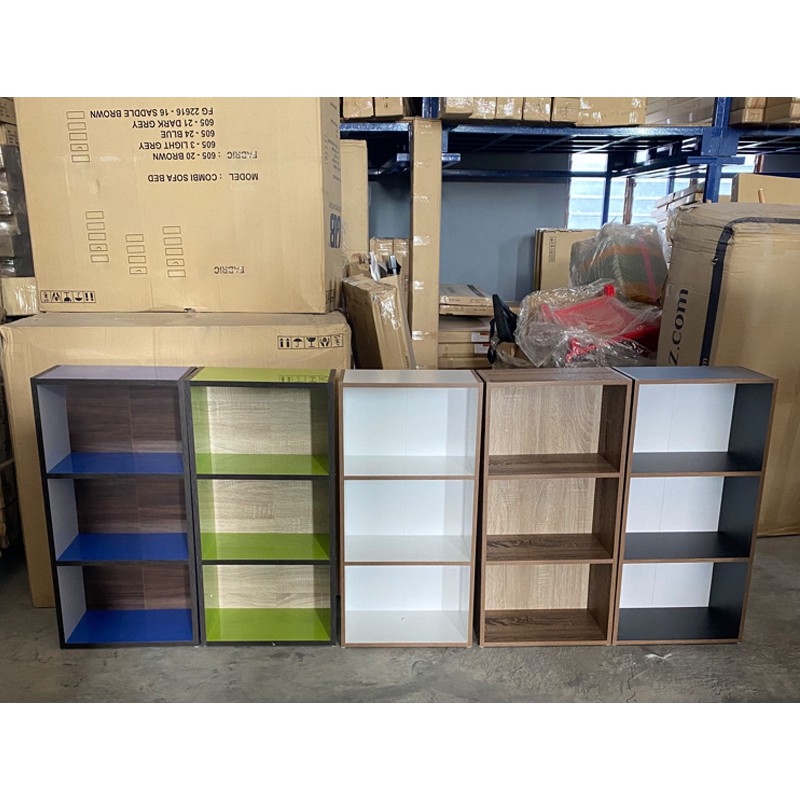 ROAM 3 tier color box bookcase display rack perabot kecil open storage ...