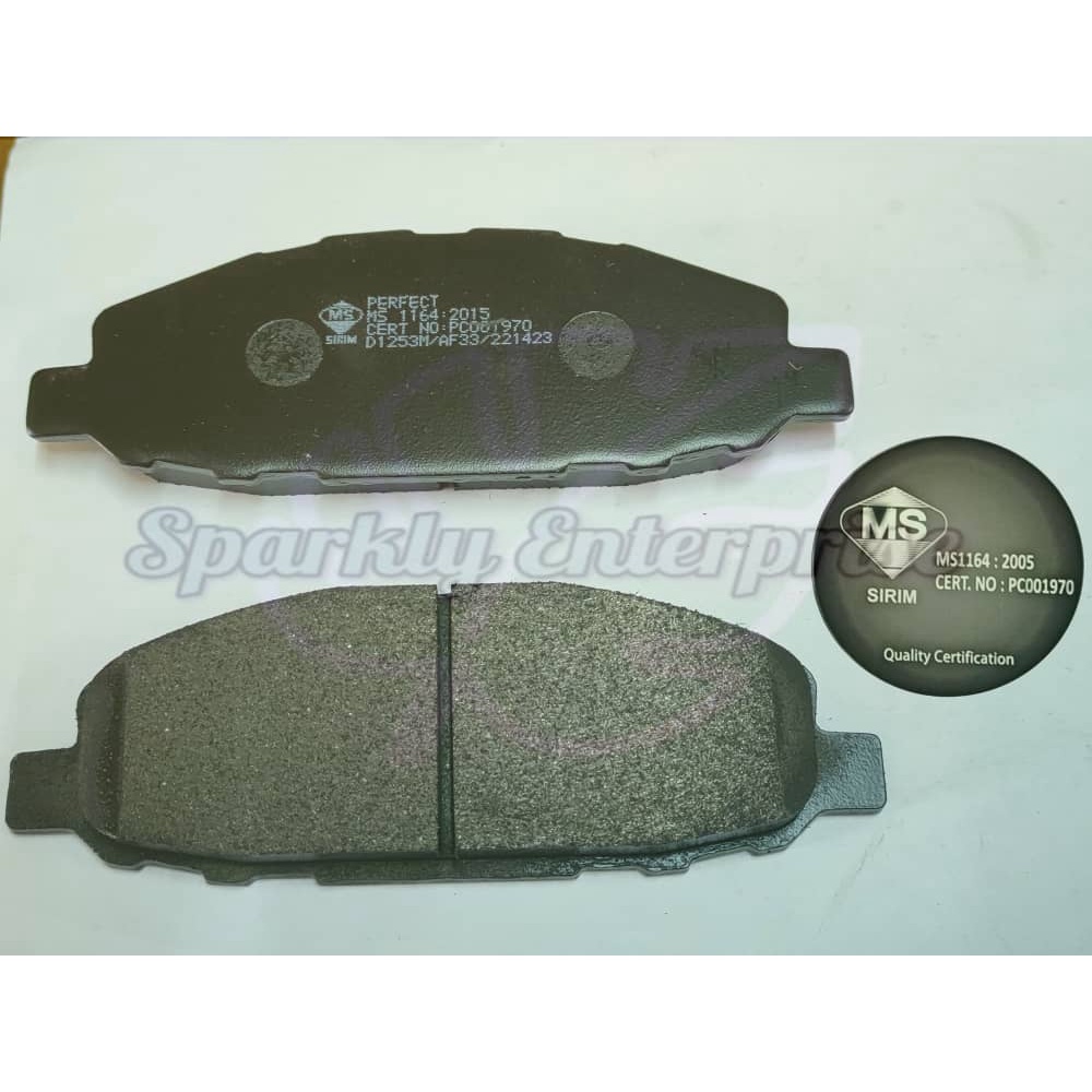 FRONT DISC BRAKE PAD D1253 NISSAN CARAVAN HOMY , URVAN 2.0 2.4 E25 ...