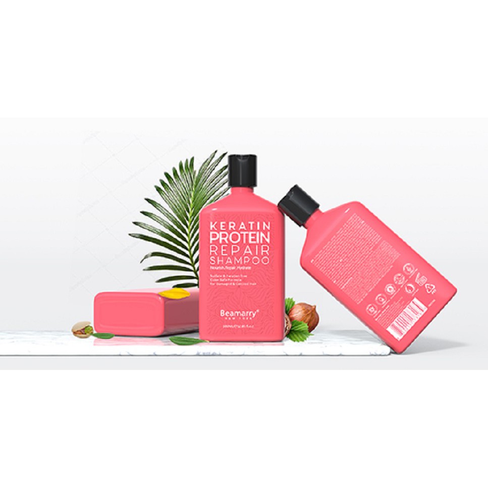 Beamarry® keratin protein repair shampoo FOR CHEMICAL DAMAGED 380ml 100 ...