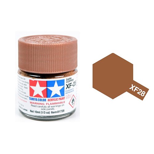Tamiya Color Acrylic Paint XF-28 Dark Copper (10ml) | Shopee Malaysia