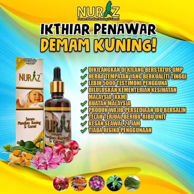 💥💥Nuraz serum mandian kuning (ORIGINAL)💥💥(exp:20/2/26) | Shopee Malaysia